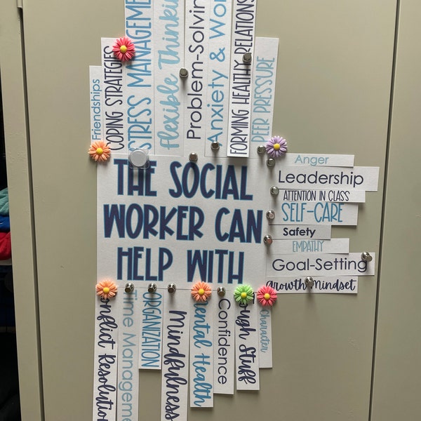 Stress Bulletin Board School Social Work or School Counseling Office ...
