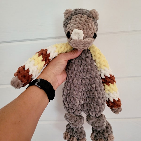 MINI Maven Monster Knotted Lovey — Crochet Monster PATTERN - Etsy