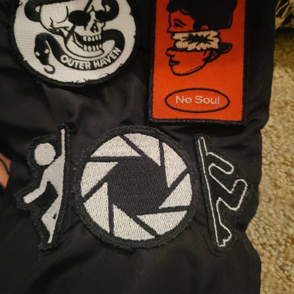 Portal Game Logo Sew on Embroidered Patch Set - Etsy