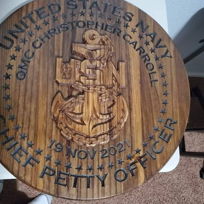 US Navy Chief Petty Officer Plaques Chief Petty Officer Promotion ...