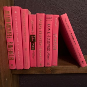 PALE or SHOCKING PINK Books for Decorating Pick One Set of 4 Pale Pink ...
