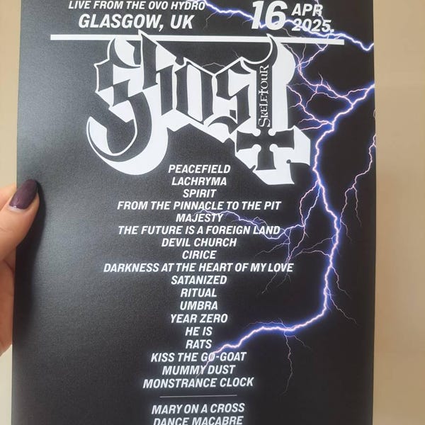 Central Cee 2025 UK Setlist Poster Print – Live Concert, Gig ...