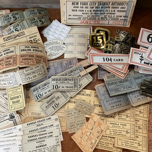 Vintage Circus Tickets Assortment | Etsy