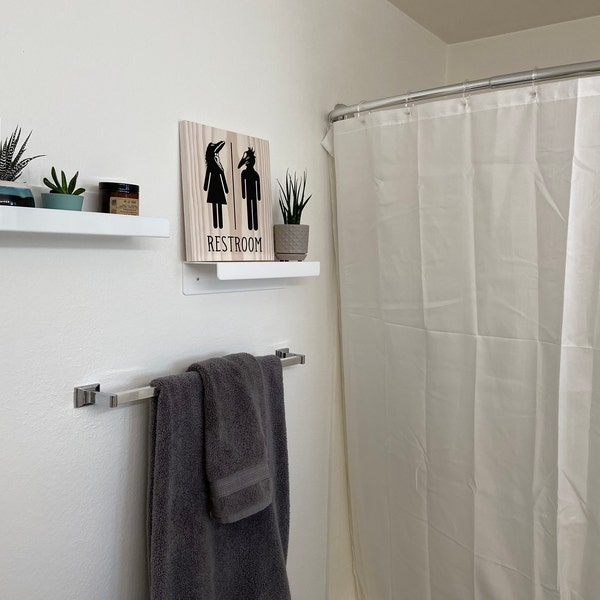 Barbara and Adam Restroom Sign. Bathroom Sign. Restroom Sign. Horror ...