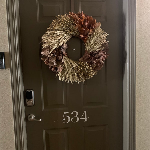 Front Door Address Decal | House Apartment Address Decal | Fall Porch ...