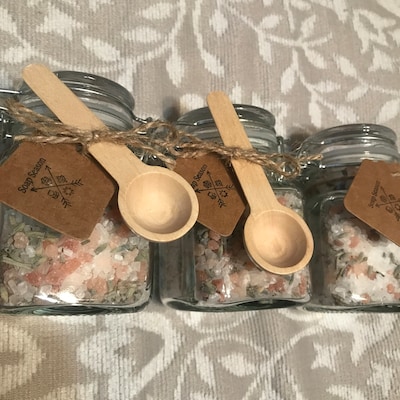 Bath Salt Glass Jar Spa Gift Set Easter Spa Gift Mothers Day Gift Gifts ...