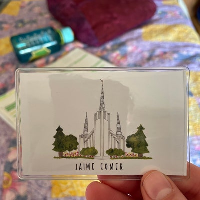 Custom LDS Temple Recommend Holder - Etsy