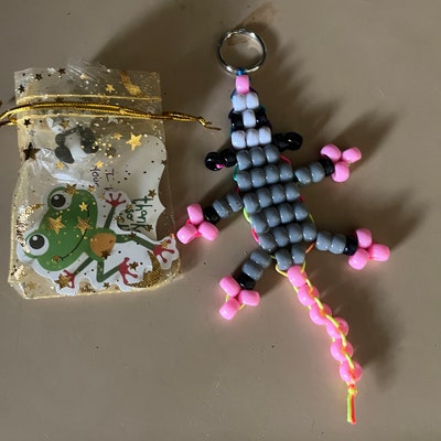 Skunk Bead Buddy Beaded Skunk Keychain - Etsy