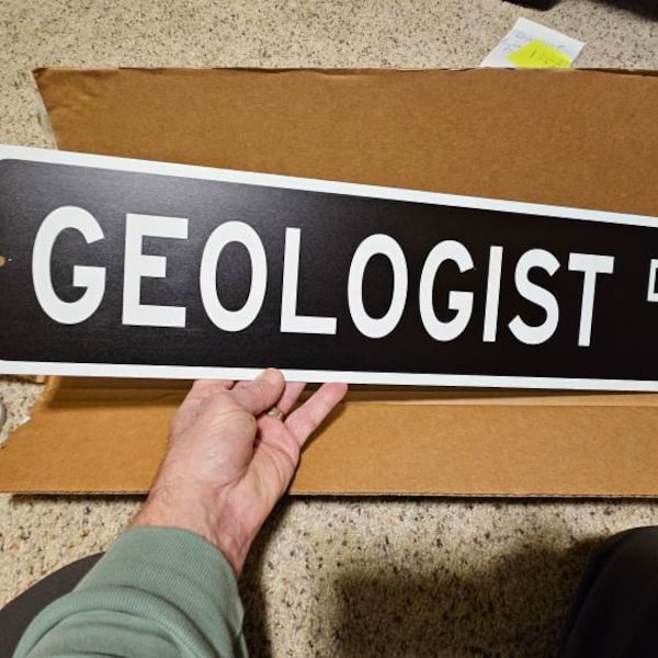 Geologist, Geologist Gift, Geologist Sign, Geology Studies, Rock ...