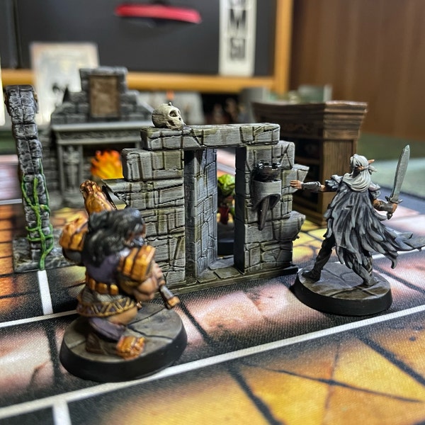 Heroquest Miniatures Staircase, Spiral Staircase, Secret Door, Blocked ...