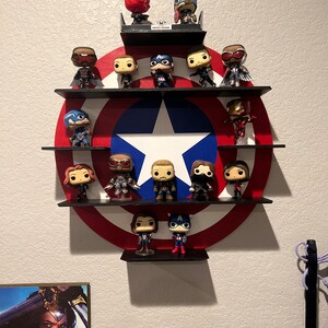 Captain America Display Marvel Display Funko Pop Shelf Captain America ...