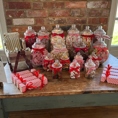 Candy Buffet Sweet Jar Party Pack Accessory Set 5 X Scoops, 5 X Tongs ...