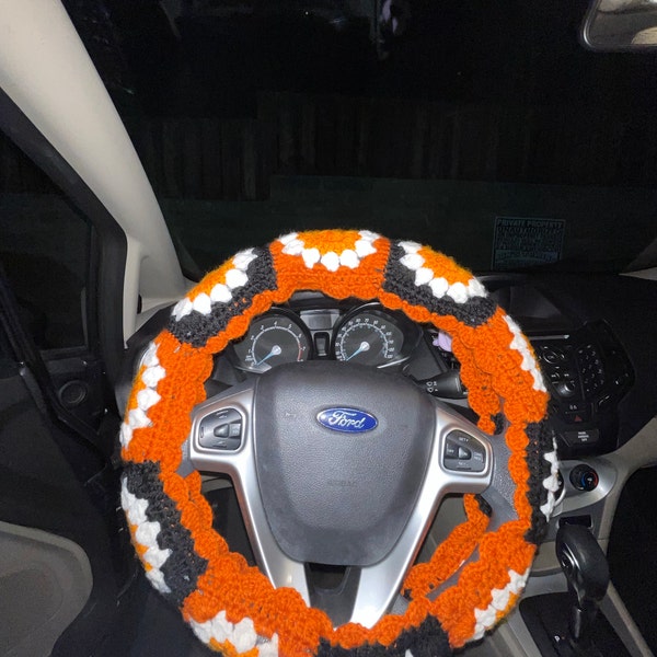 Smiley Face Steering Wheel Cover PATTERN PDF | Seat Belt Covers ...