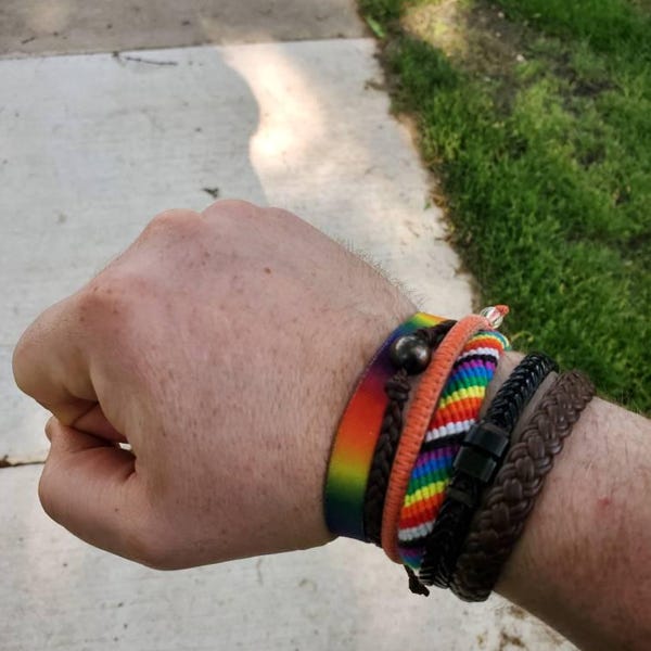 Gay Pride Bracelet | Anklet / Wristband | Jewelry [same-sex Wedding ...