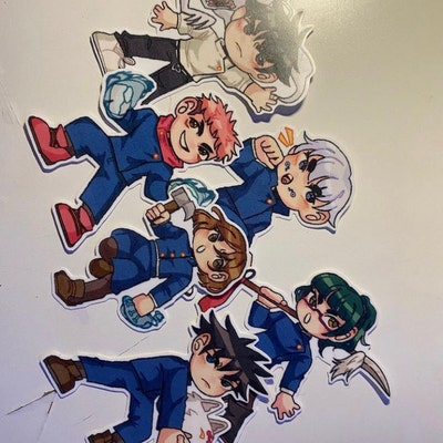 Sorcerer Anime Sticker Set Two, Chibi Matte Vinyl Stickers, Cute Kawaii ...