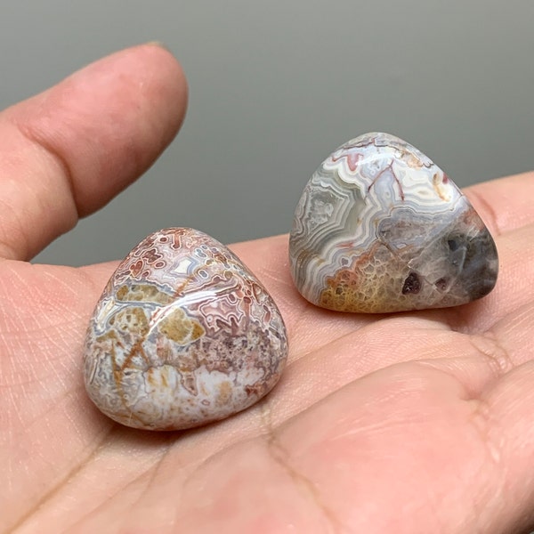 Mexican Crazy Agate Tumbled Stones | Mexican Lace Agate Pocket Stones ...