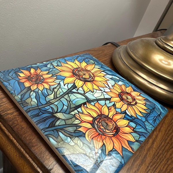 Lemon Ceramic Tile: Glossy Decorative Wall Art, Trivet (6x6) - Etsy