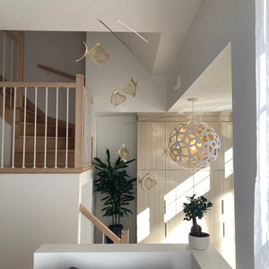 Gold Fish Kinetic Mobile 4 or 6 Piece, Brass Fish Decor, Modern Mobile ...