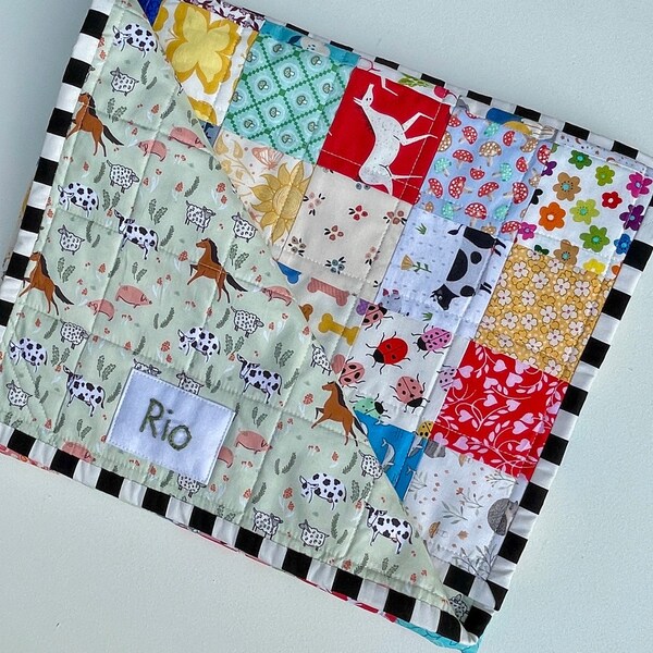 Handmade Linen & Cotton Patchwork Project Bag sunflower and French Lavender Sachet - Etsy