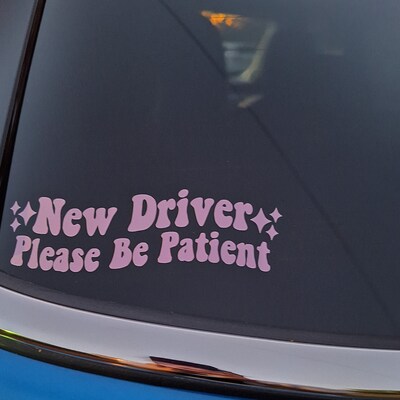 Passenger Princess Car Mirror Decal, Pink Car Mirror Sticker, Rear View ...