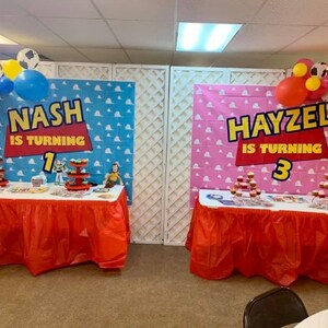 Cartoon Birthday Cloud Party Photography Studio Backdrop - Etsy