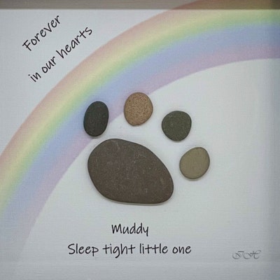 Pebble People 6 Coloured Dogs Pebblessmoothish and Flatish - Etsy