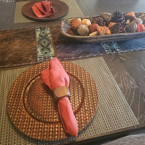 Softened Linen Placemat. Linen Placemat With Edging. Custom Placemats ...