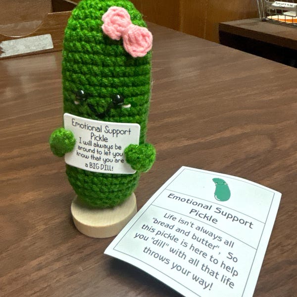 Emotional Support Animals Positive Crochet Fruits and Veggies Crochet ...