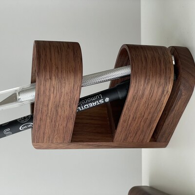 ALPHA Desk Lamp Made From Solid Black Walnut - Etsy