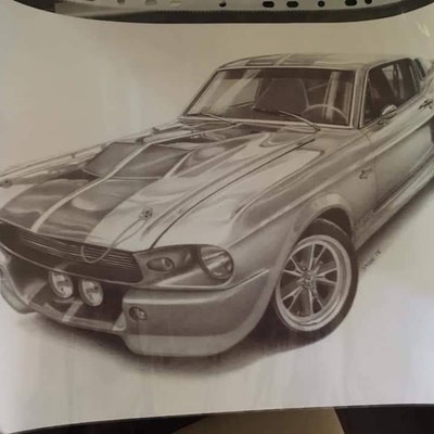 Holden VK Commodore Street Machine A3 Print off Original Pencil Drawing ...