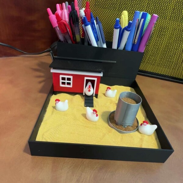 Beach Day Zen Garden, Mini Desk Decor, Sensory Calming Sand Garden for ...