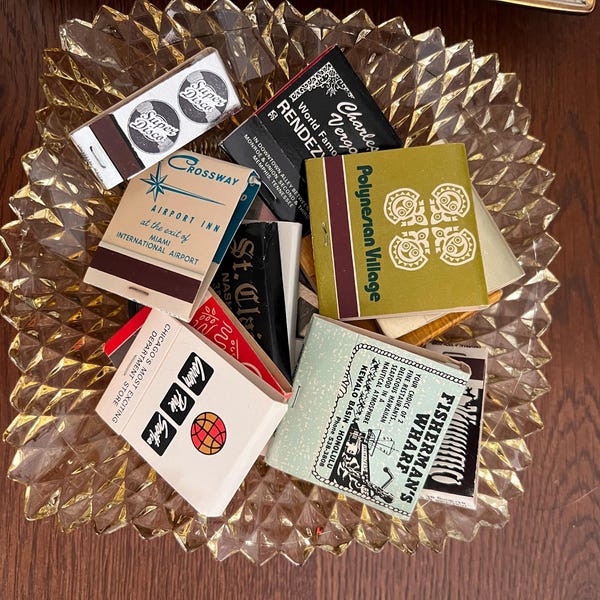 Vintage 1940s-1990s Personalized Custom Curated Matchbook Collection ...