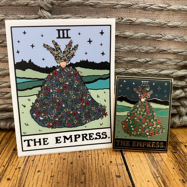 Midsommar May Queen Tarot Hard Enamel Pin! | the Empress Tarot Pin - Etsy