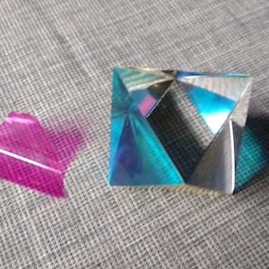 Newtons Tower CMY Cubes Rainbow Acrylic Tumbling Tower Rectangle ...