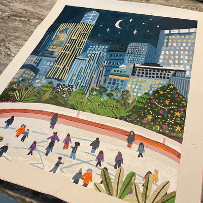 Park Avenue Spring by Joy Laforme Paint by Numbers Deluxe - Etsy