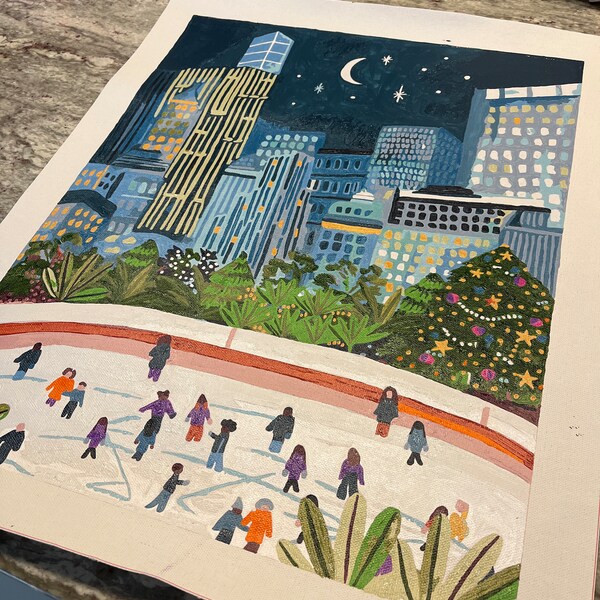 Park Avenue Spring by Joy Laforme Paint by Numbers Deluxe - Etsy