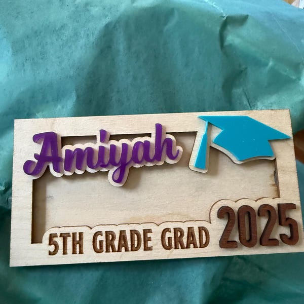 Personalized Graduation Picture Frame, 4x6 Photo Frame, Class of 2025 ...