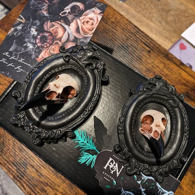 Framed Magpie Skull, 3D Gothic Wall Art, Halloween Home Decor - Etsy