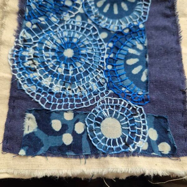 Indigo/dabu/blue Block Prints Fabric Hand Printed Indian Fabric Natural ...