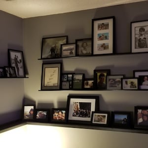 Black 2 Deep Ultraledger Picture Ledge / Wall Art - Etsy