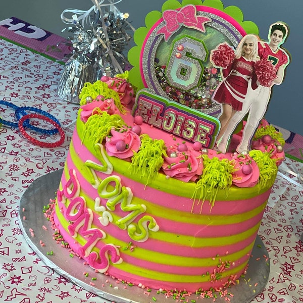 ZOMBIES Shaker Cake Topper Inspired by Disney Z-O-M-B-I-E-S Birthday ...