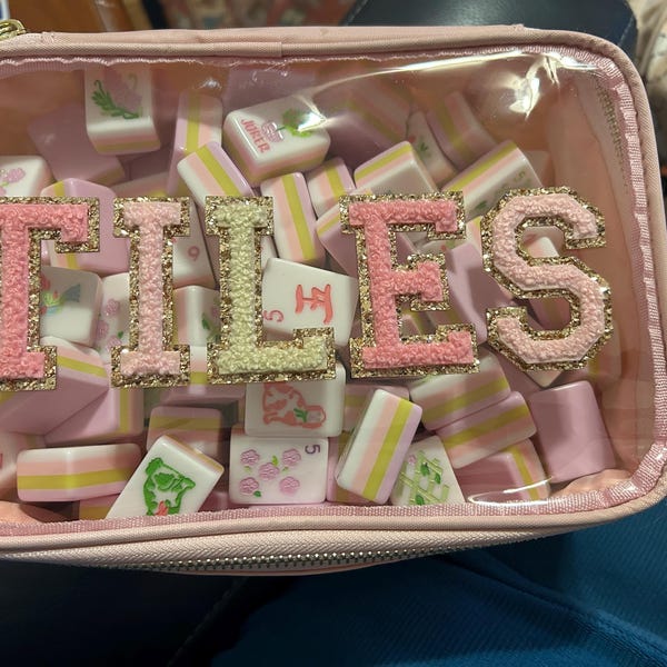 Mahjong Bag | Tile Bag | Personalized Game Bag | Mahjong | Bam Crak Dot ...