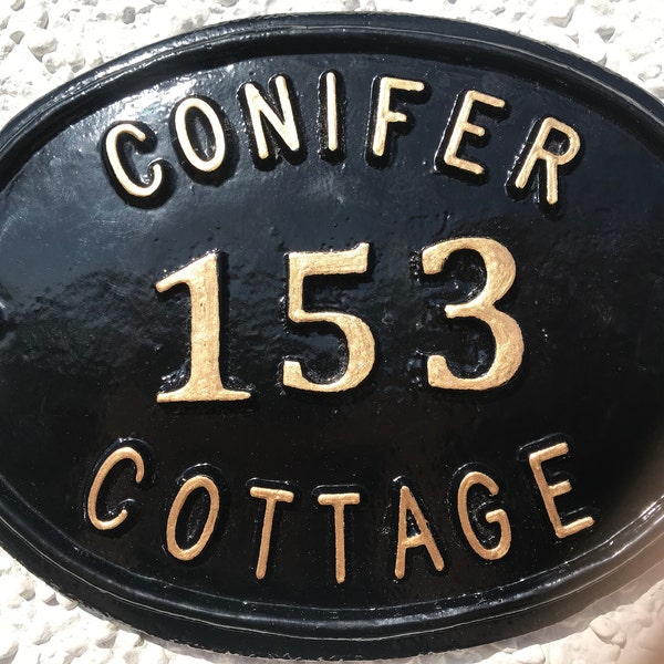Handmade Colonial House Sign, Personalized Address Plaque - Etsy