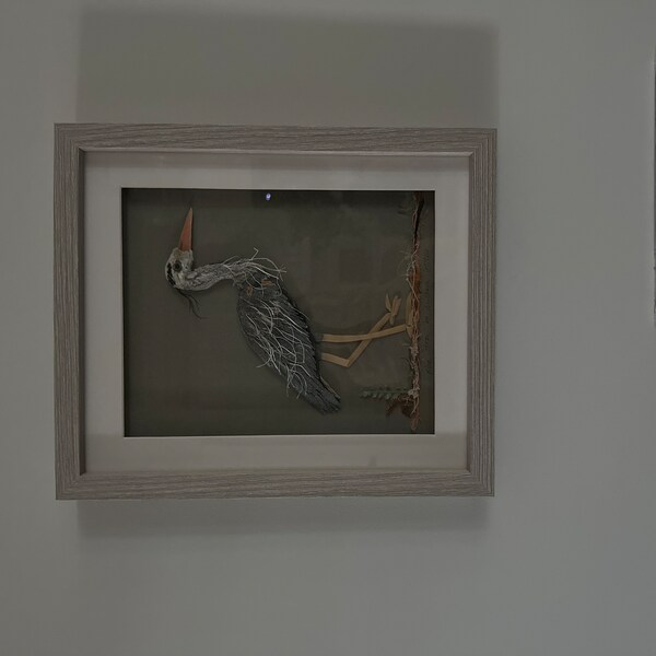 Whimbrel, Beach Combed Rope, Eco Art, Original Art, Bird Art, Wall Art ...
