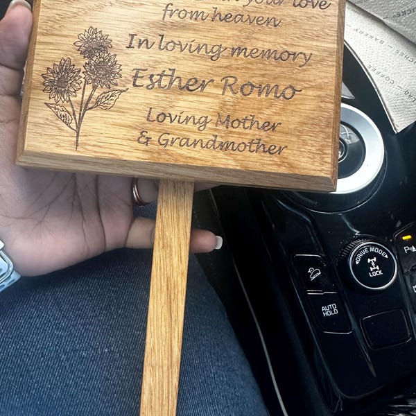 Personalised Oak Christmas Tree Memorial Plaque - Etsy UK