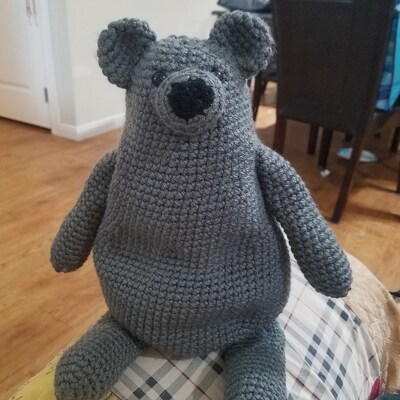 Crochet Pattern, Chunky Benji the Bear, Step by Step US Terms DIY ...