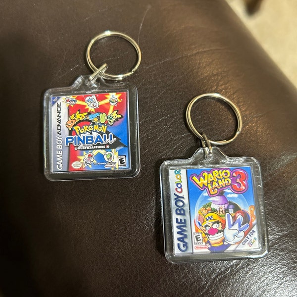 Gameboy Advance GBA Game Art Video Game Keychain | Chain | Hanger ...