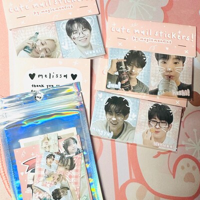 Seventeen Mail Stickers pack of 20 Cute Svt Kpop Happy Mail Square ...