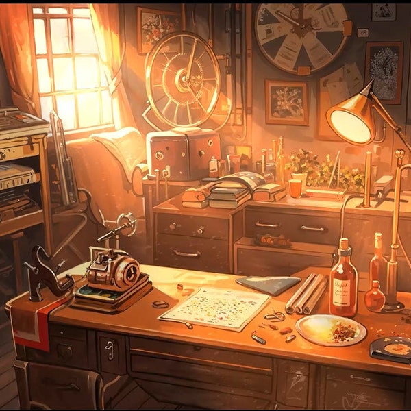 5X Gothic Table for Vtubers , Vtube Streaming Assets Vtubing Streamer ...