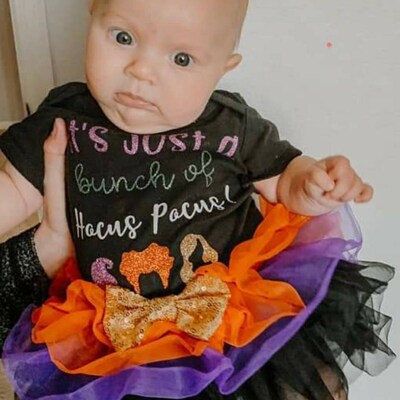 Hocus Pocus Halloween Witches Bodysuit Outfit Baby Girl First - Etsy